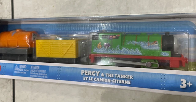THOMAS TRACKMASTER MOTORISED Percy & The Tanker Troublesome Trucks ...