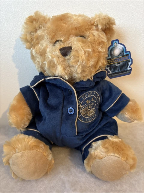 THE POLAR EXPRESS Plush Teddy Bear, Cuddly Toy, Magical Christmas Movie ...