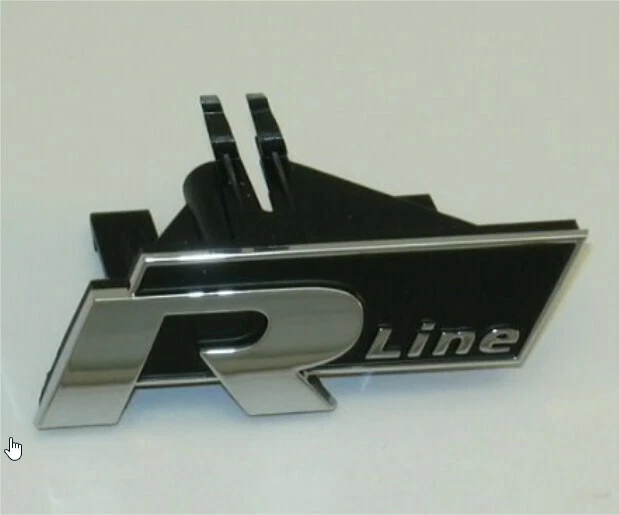 VW ORIGINAL&R LINE& Tiguan Schriftzug Kühlergrill Emblem 5N0853679 FXC ...
