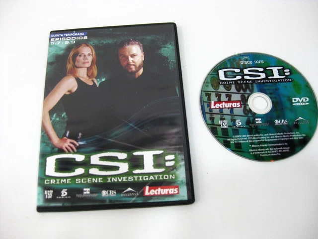 CSI-CRIME SCENE INVESTIGATION DVD Fifth Season Episodes 5-7 - 5-9 $29. ...