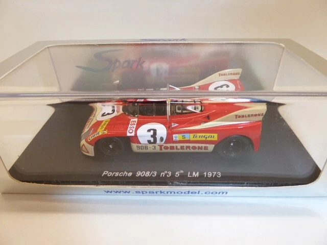 SPARK 1/43 -S1987 - Porsche 908/3 #3 - 5th LM 1973 -Chenevière ...