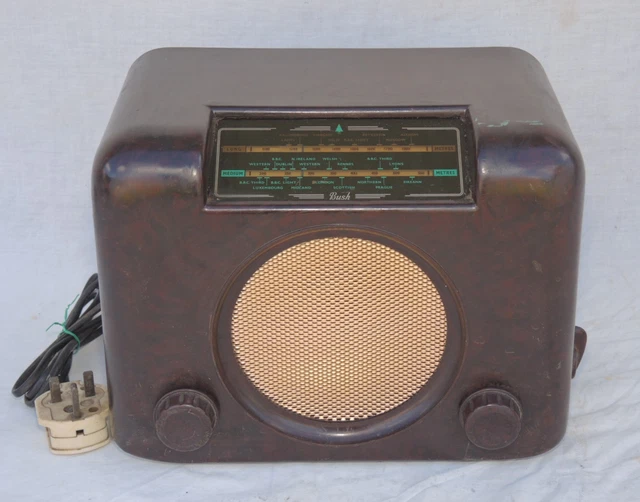 BAKELITE BUSH TYPE DAC 90A AC-DC Mains Receiver Valve Radio £45.00 ...