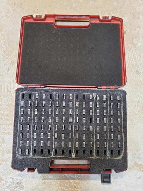 HILTI MARKING CHARACTERS Stamps Letters and Numbers Gun DX462 AS SHOWN ...