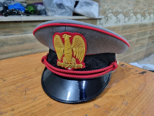 WW2 ITALIAN DUCE of Fascism Fascist Military General Officers Visor Hat ...
