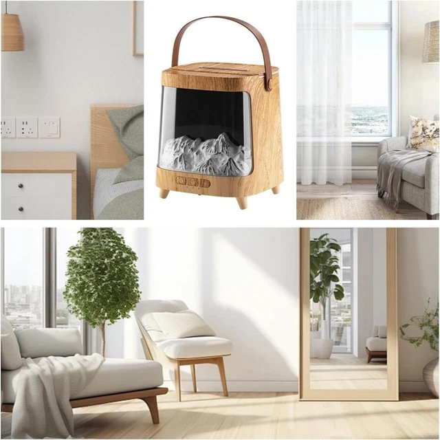 COLORFUL LED HUMIDIFIER Aromatherapy Diffuser 200ml Water Tank Enhanced ...