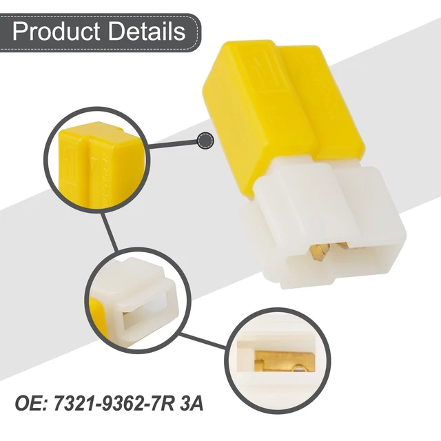 YELLOW DIODE FUSE Tube For Kato For Yanmar 60-3 Excavator 3A Diode 7321 ...