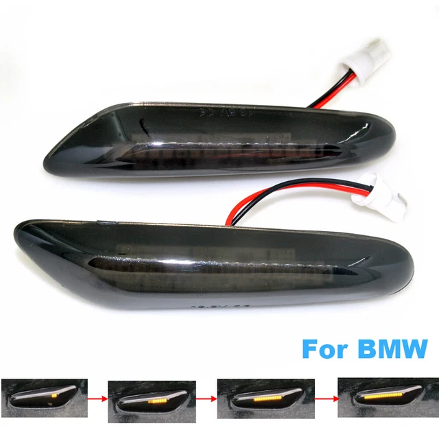 LUZ DE SEÑAL De Marcador Lateral LED Dinámica Para BMW E90 E91 E92 E60 E87 E82 EUR 15,59 ...