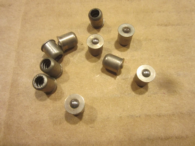 VINTAGE FLUSH SPRING loaded button oiler fittings 10 pcs possible Gits ...