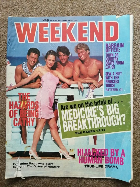 CATHERINE BACH DAISY Dukes of Hazard WEEKEND Magazine UK November 16th 1983 RARE £6.50 - PicClick UK
