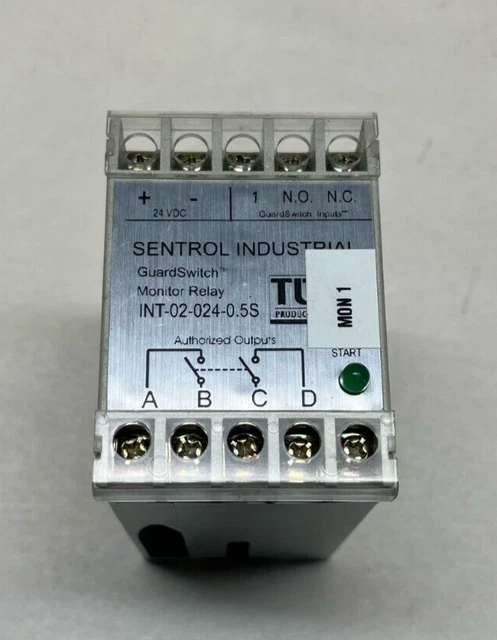 SENTROL INDUSTRIAL INT-02-024-0.5S GuardSwitch Monitor Relay (DE) $25. ...