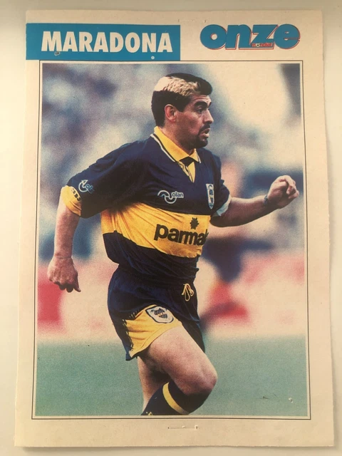 CARD ONZE MONDIAL ROOKIE Diego MARADONA Boca Juniors 1996 PIBE DE ORO ...