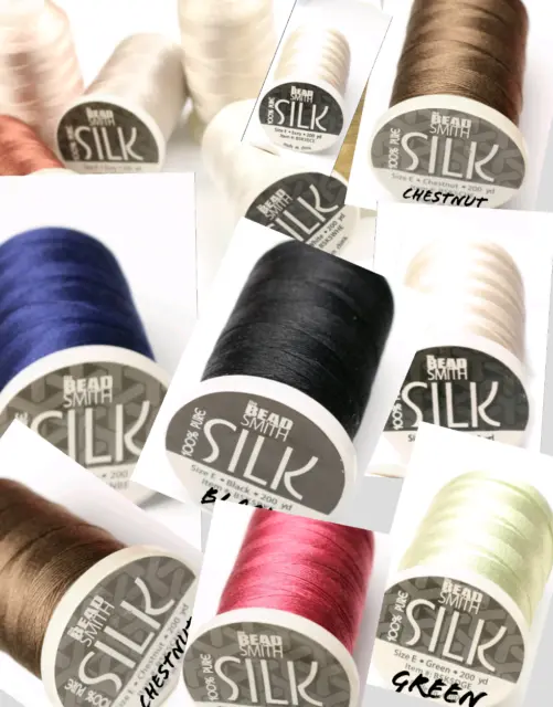 BEADSMITH BEST SILK Thread bonus one Beadalon Needle Bracelet Necklace ...