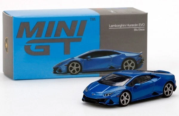 MINI GT 229 - Lamborghini Huracán EVO Blu Eleos EUR 28,17 - PicClick IT