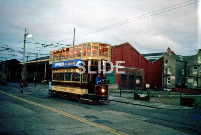 BLACKPOOL BOLTON TRAM 66 Hopton Road 1980 Original Slide+Copyright £2. ...