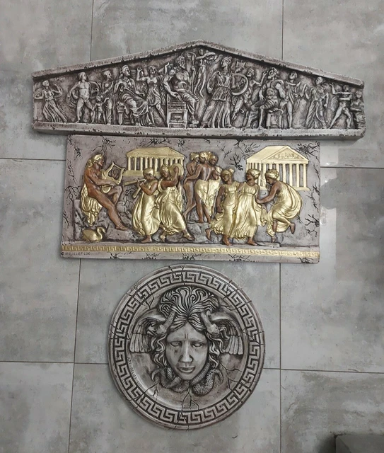 3 X BAS Relief Greek Stucco Gips Wall Relief Sculpture Greek Greece £ ...