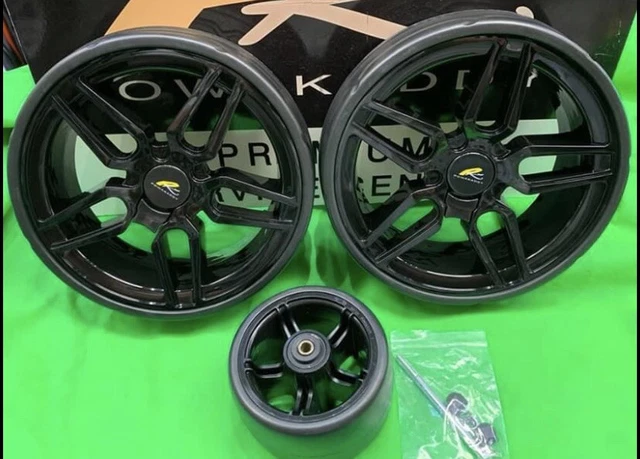 POWAKADDY WHEELS FRONT And Rear Wheels To Transform Trolley Fits All ...