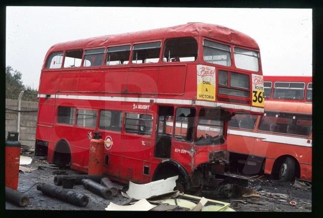 ORIGINAL BUS SLIDE - ex London Selkent Buses RM2159 CUV159C PVS scrap ...
