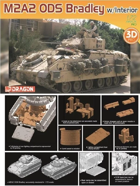 DRAGON MODELS USA M2A2 ODS Bradley w/Interior EUR 33,22 - PicClick ES