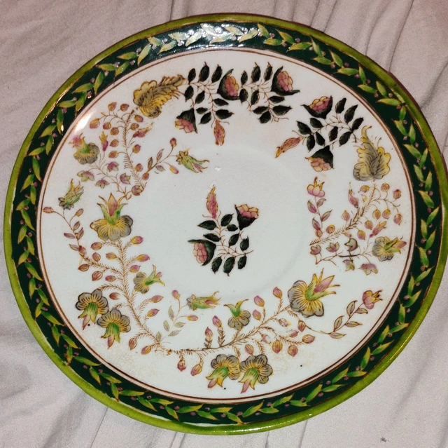 VINTAGE &HUA RONG Tang" hand-painted floral porcelain plate, 8.25 ...