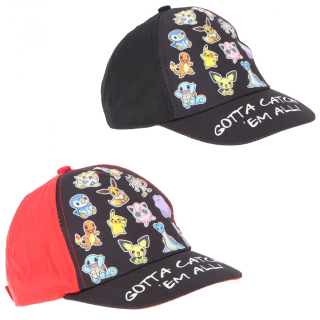 POKEMON BASEBALLCAPS CAP Pikachu Sizes: 54 CM 3 Motives 2 Colours New ...