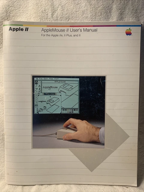 VINTAGE APPLE II Computer AppleMouse User's Manual 1983 Guide IIe II+ ...
