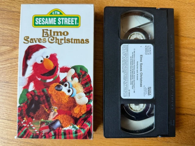 ELMO SAVES CHRISTMAS VHS - Sesame Street - 1996 Maya Angelou + 5 Songs ...