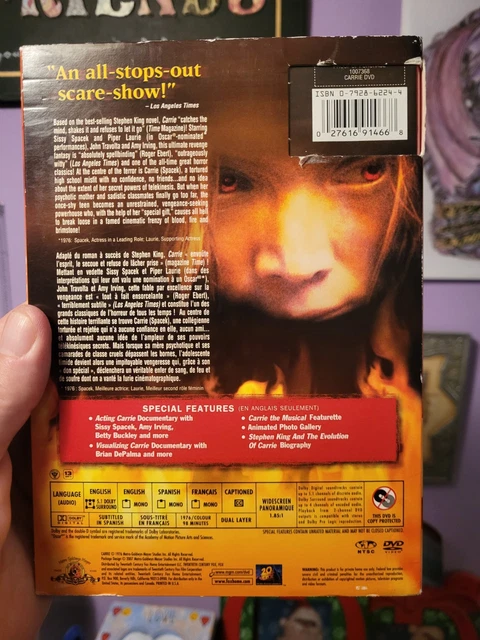 CARRIE DVD (1976) Special Edition With Lenticular Slip Case And Insert ...