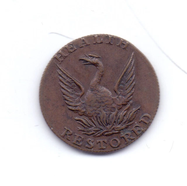 COPPER FARTHING ADVERTISING Token 19th Century Dr Eady 38 Dean Street ...