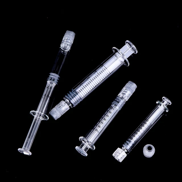 GLASS SYRINGE LUER Lock Syringe Borosilicate Glass Prefillable Syringe ...