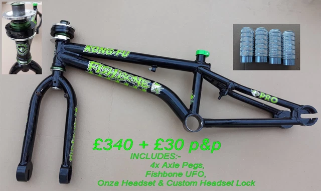 FISHBONE KUNG FU Frame & Forks BMX MID old school Flatland £340.00 ...