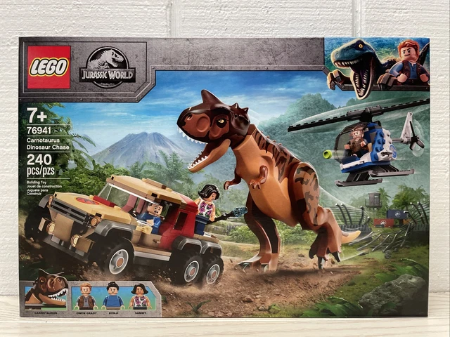 LEGO JURASSIC WORLD 76941 Carnotaurus Dinosaur Chase 240 Pcs NEW + Free ...
