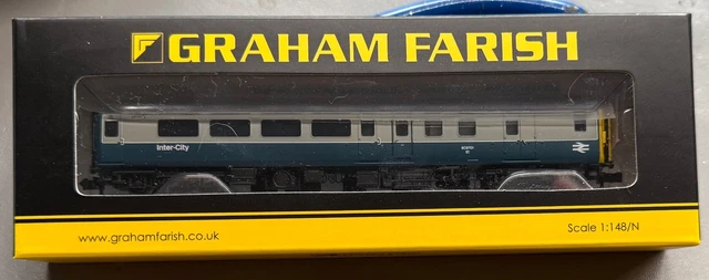 GRAHAM FARISH N gauge BR blue grey Mk2F DBSO Driving Brake 374-650 New ...