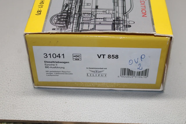 ESU EMPTY BOX 31041 Diesel Rail Car VT 858 Gauge H0 $40.89 - PicClick CA