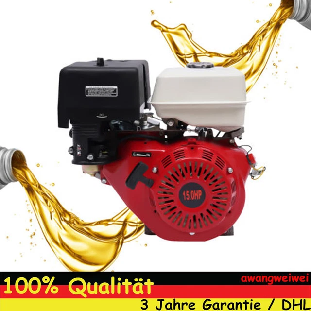 4-TAKT 15 PS OHV Einzylinder Benzinmotor Schwerlastmotor 9.7KW 420CC Luftkühlung £233.05 ...