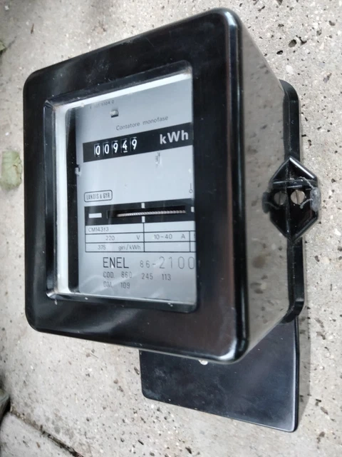 VECCHIO CONTATORE ELETTRICO Monofase Enel Landis & Gyr vintage EUR 49 ...