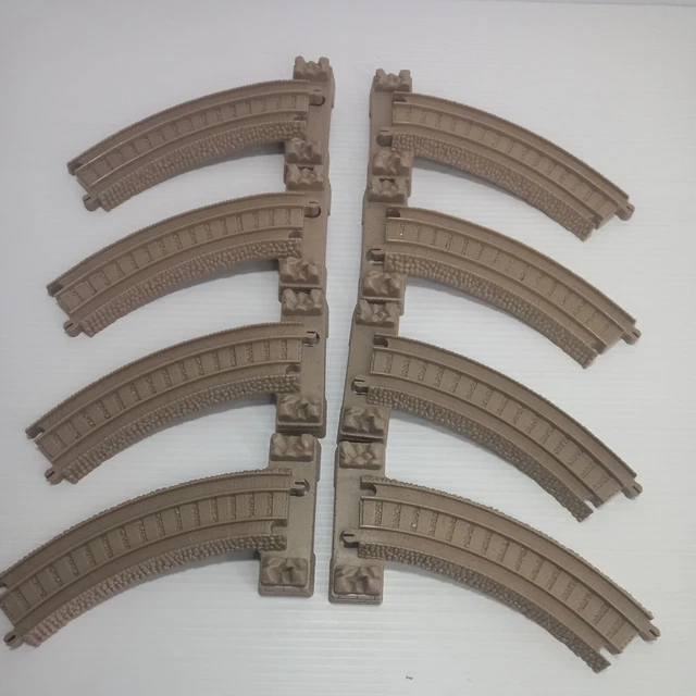 CURVED RISER TRACKS x 8 Trackmaster 1 (old style) Thomas the Tank ...