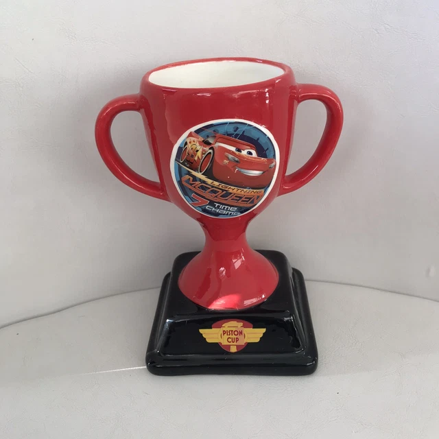 RARE COLLECTORS DISNEY Pixar Cars Lightning McQueen Ceramic Piston ...