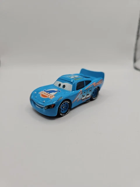 DISNEY PIXAR CARS Lightning McQueen DINOCO BLUE 1:55 Diecast EUR 7,00 ...