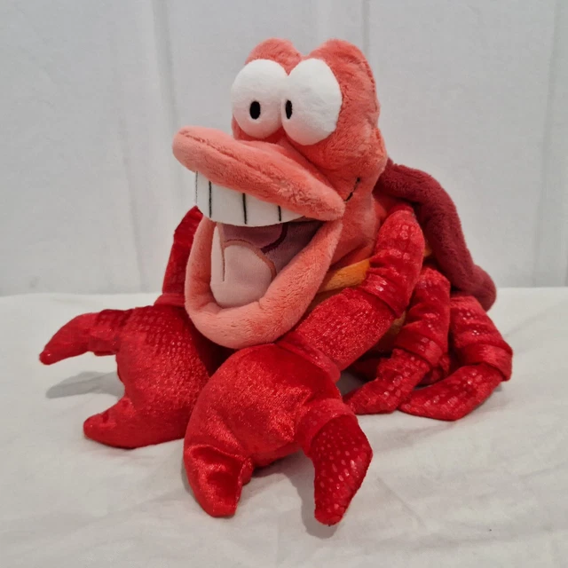 SEBASTIAN THE CRAB Disney Store Soft The Little Mermaid Toy Red Sea ...