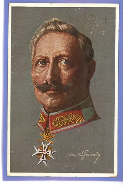 1914 WAR WW1 KAISER WILHELM II German Emperor MILITARY PATRIOTIC ...