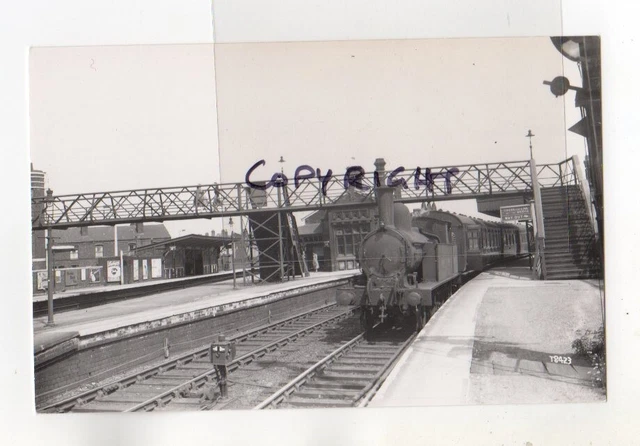 RAIL PHOTO LMS LNWR 242t 46727 Earlestown station Lancashire St Helens ...