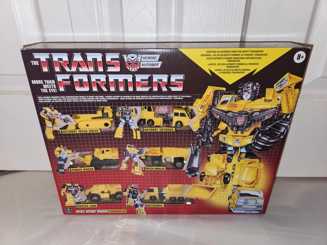 DEVASTATOR TONKANATOR TONKA Transformers Crossover G1 Retro Box Style ...