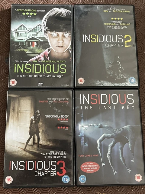 INSIDIOUS CHAPTER 1-4 Dvd Movie Collection (Film/Set/Horror/Series/Last ...