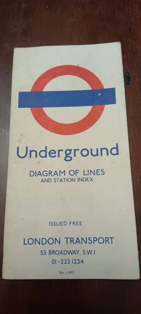 LONDON TRANSPORT UNDERGROUND Map Diagram of the Lines Beck No.1 1946 $8 ...