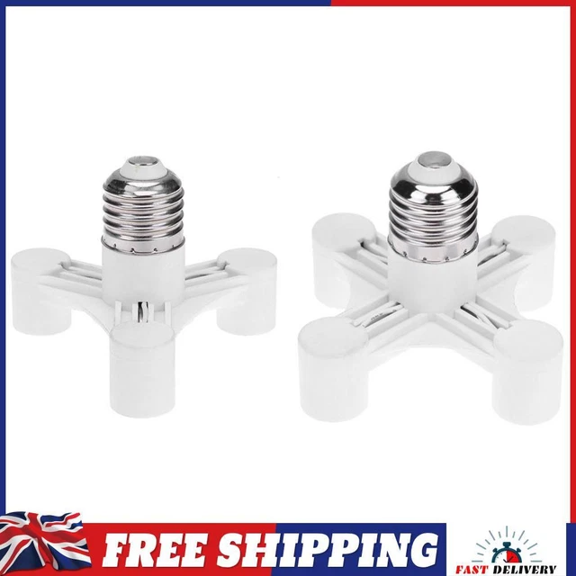 E27 TO E14 Bulb Light Socket Adapter Splitter Screw Induction Lamp ...