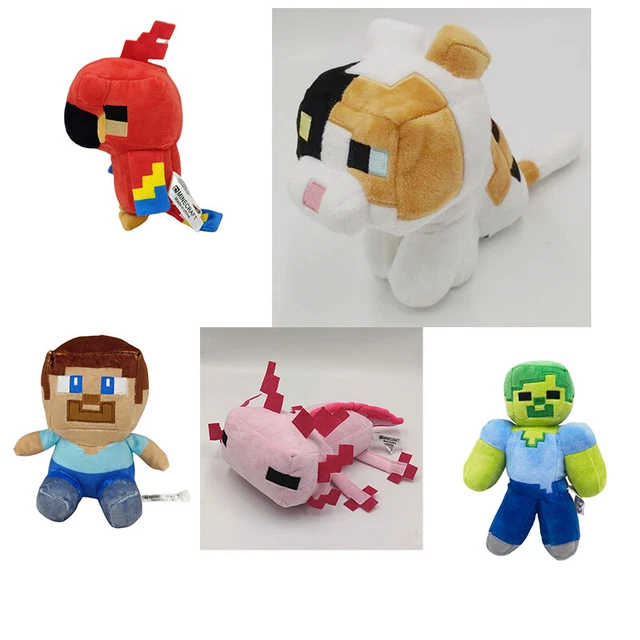 MINECRAFT PLUSH DOLLS Pig Zombie Bee Stitch Pink Tigres Toys Squid Doll ...