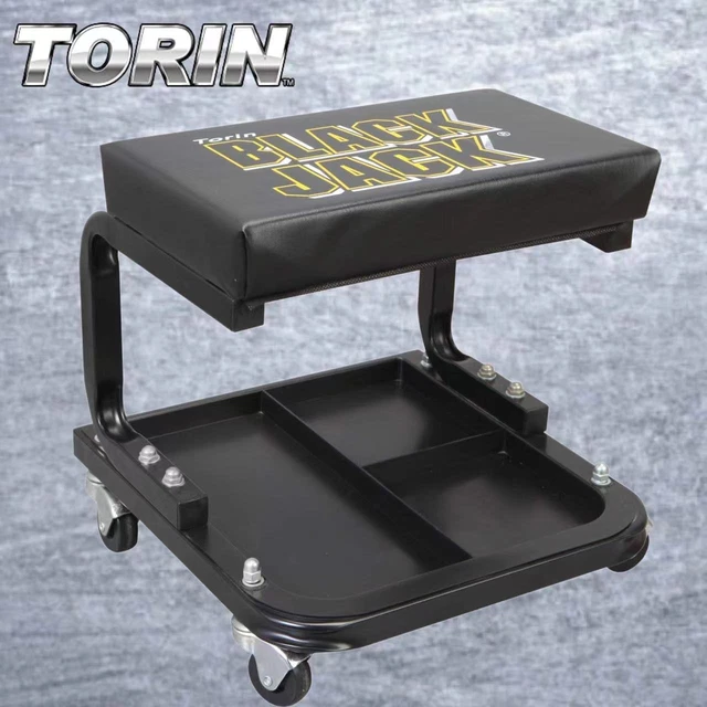 TORIN ROLLING CREEPER Garage Padded Mechanic Stool Tool Tray Storage, TR6100W EUR 41,19 ...