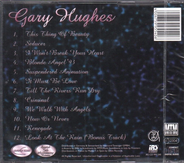 GARY HUGHES ALBUM Éponyme CD UK Now And Then 1997 Spécial Cinquième ...