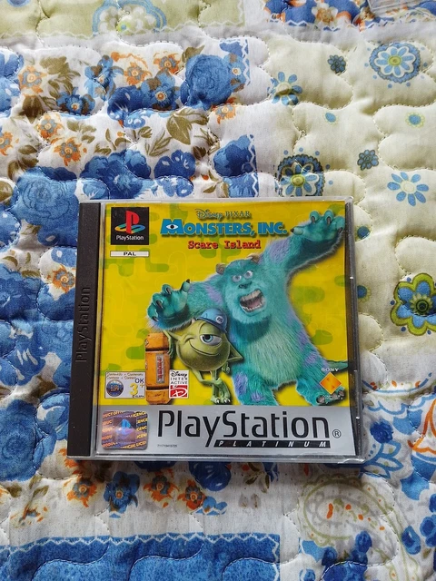 DISNEY PIXAR MONSTERS Inc Scare Island Complete Sony Playstation 1 PS1 ...