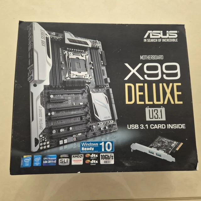 ASUS X99-DELUXE, SOCKET 3, Intel (X99-A/USB 3.1) Motherboard £19.99 ...